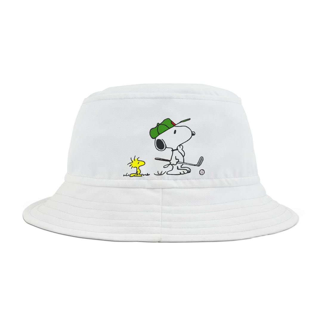 Golfing Snoopy Bucket Hat - Etsy