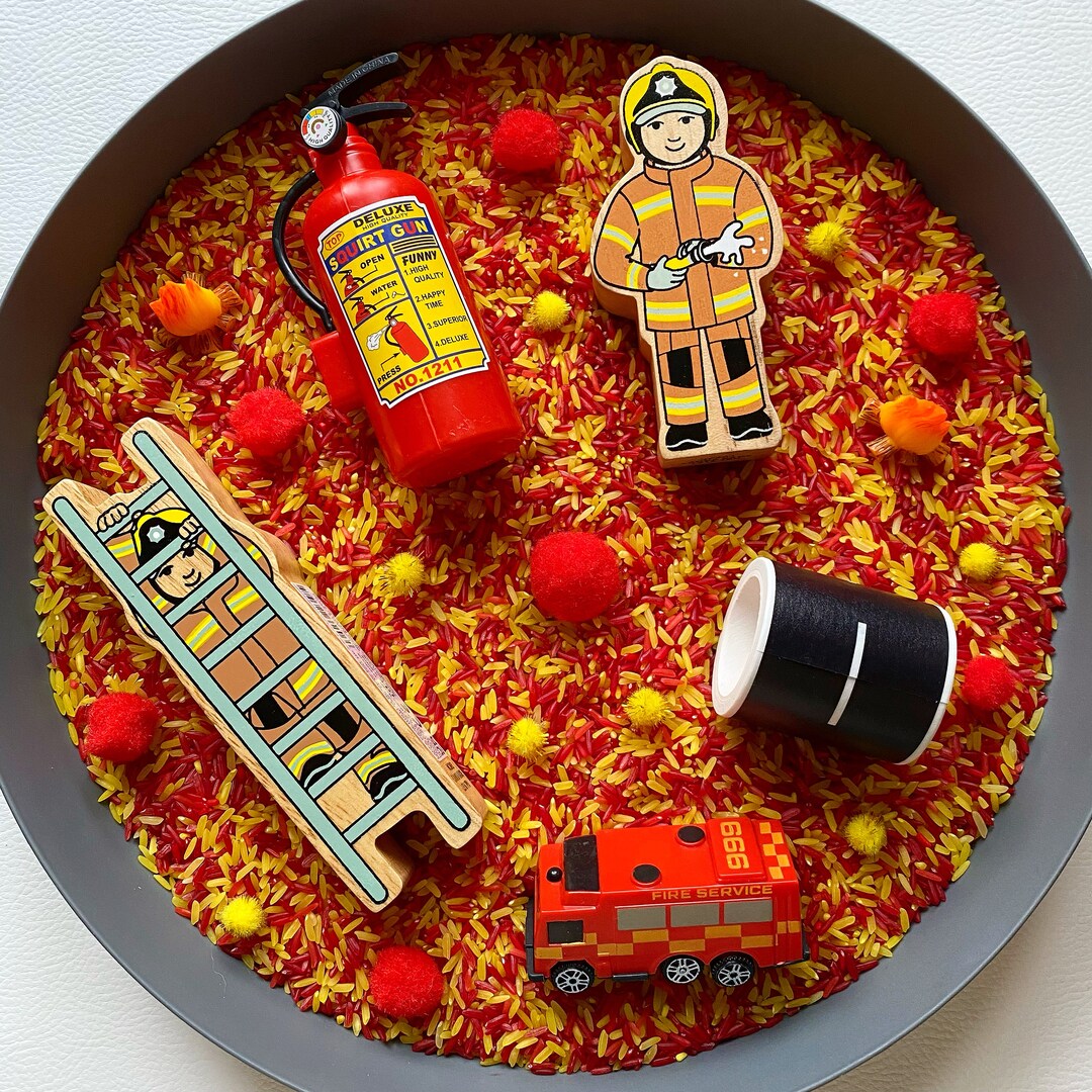 Fire Fighter Sensory Tray Kit LANKA KADE - Etsy UK