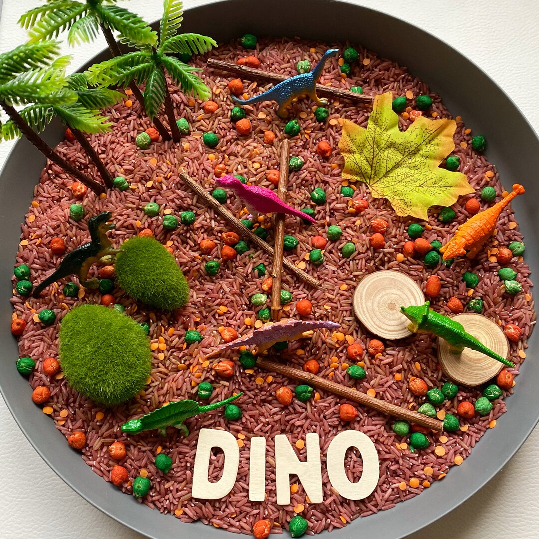 Dino Small World Sensory Tray Kit - Etsy UK