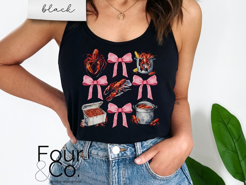 Crawfish Boil Tank Top, Louisiana Coquette Racerback - Etsy
