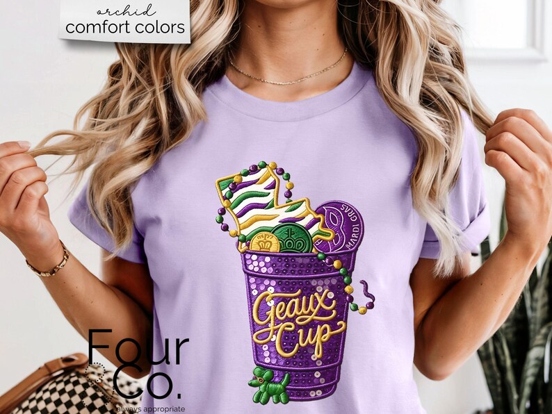 Mardi Gras Shirt, Geaux Cup Shirt - Etsy