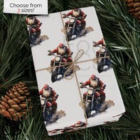 Classic Motorbike Wrapping Paper Retro Motorcycles Gift Wrap Vintage ...