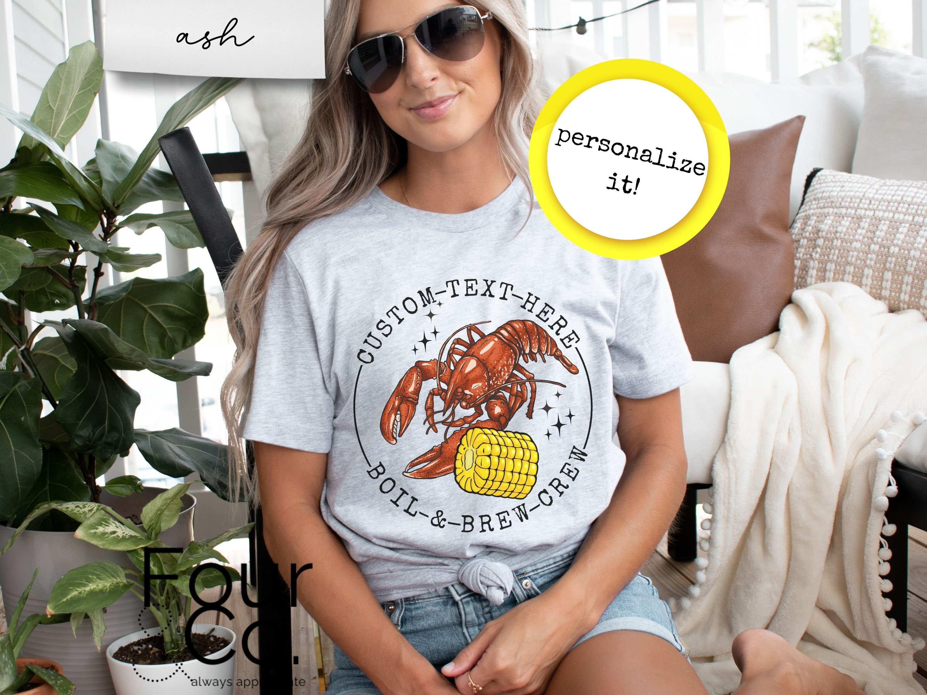 Personalized Crawfish Shirts, Custom Crawfish Boil Shirts, Crawfish ...