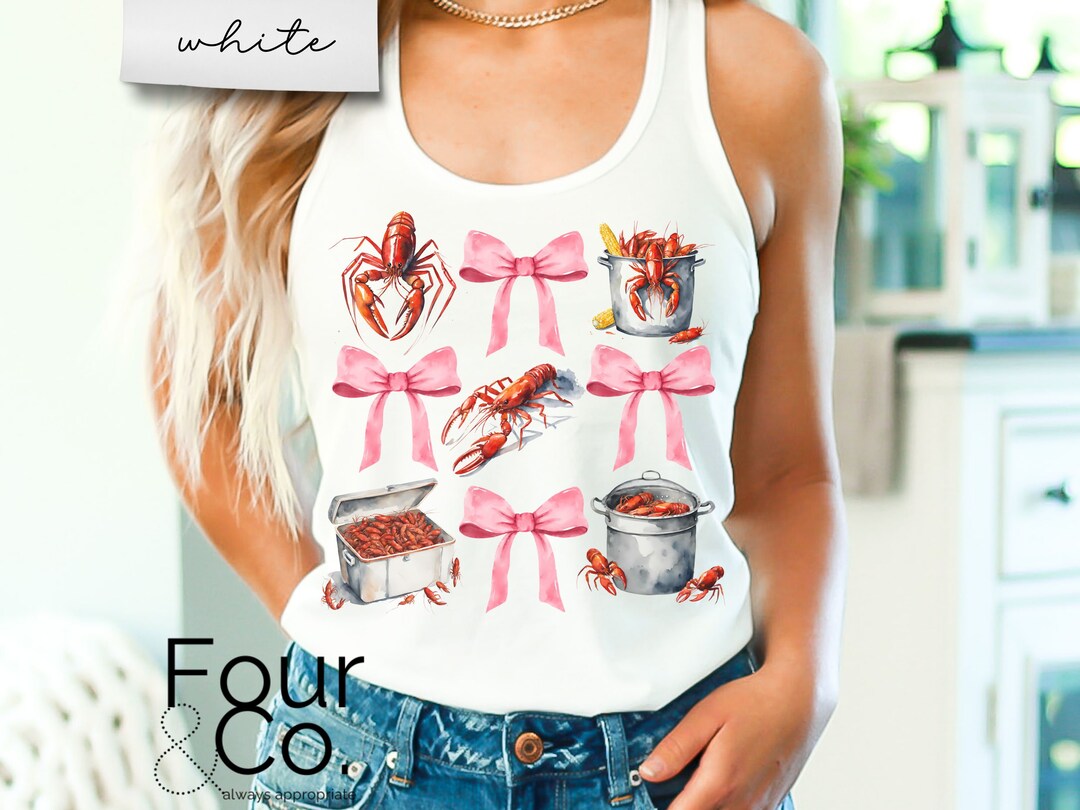 Crawfish Boil Tank, Crawfish Tank Top, Crawfish Coquette Tank Top ...