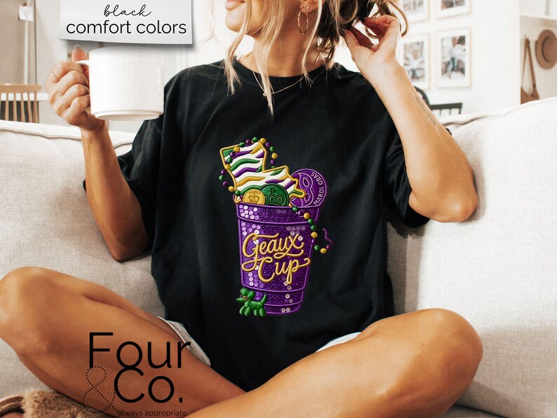 Mardi Gras Shirt, Geaux Cup Shirt - Etsy