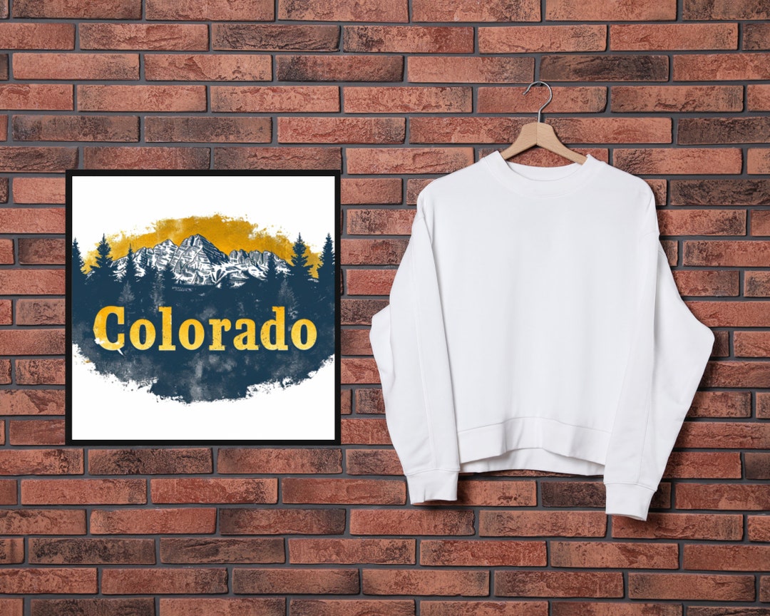 Colorado Poster, Colorado Wall Art, Vintage Wall Art, Colorado Art ...