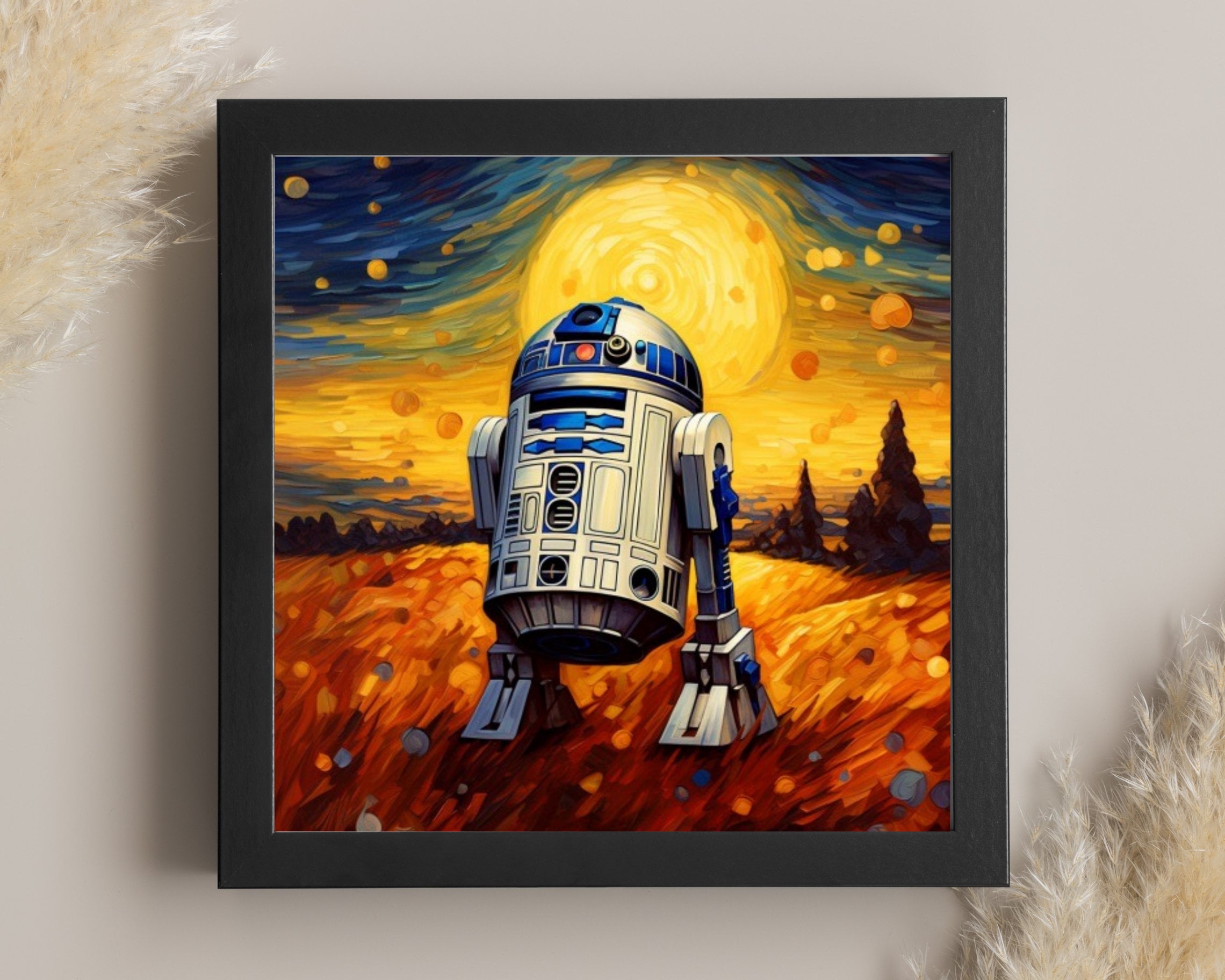 Star Wars R2D2 Wall Art Poster Art, Walls Decor R2D2 Watercolor Star ...