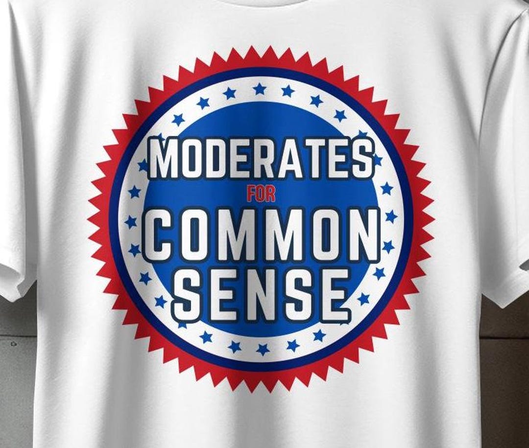 Moderates for Common Sense 2024 Election Shirt, Funny Political Tshirt ...