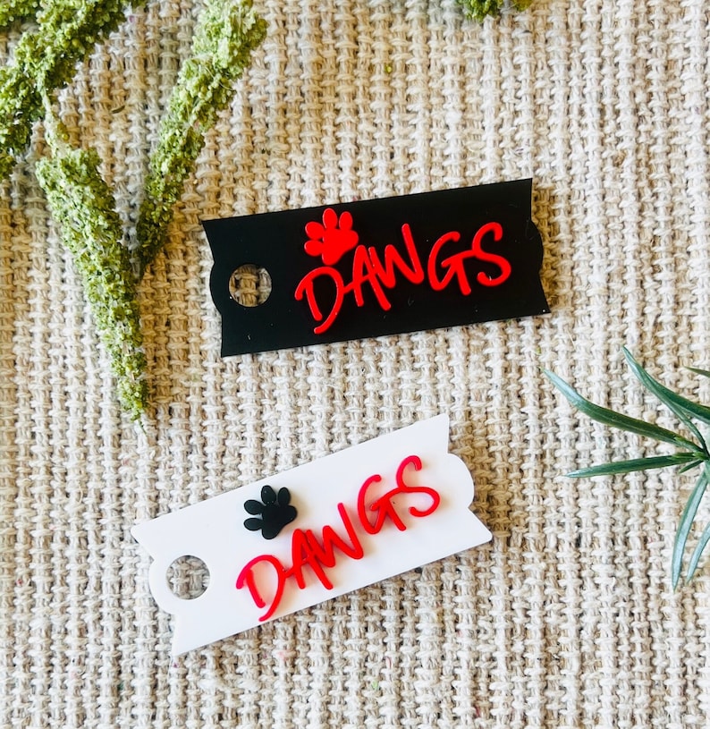 Georgia Bulldogs Tumbler Name Topper-collegiate Cup Topper-uga Stanley ...