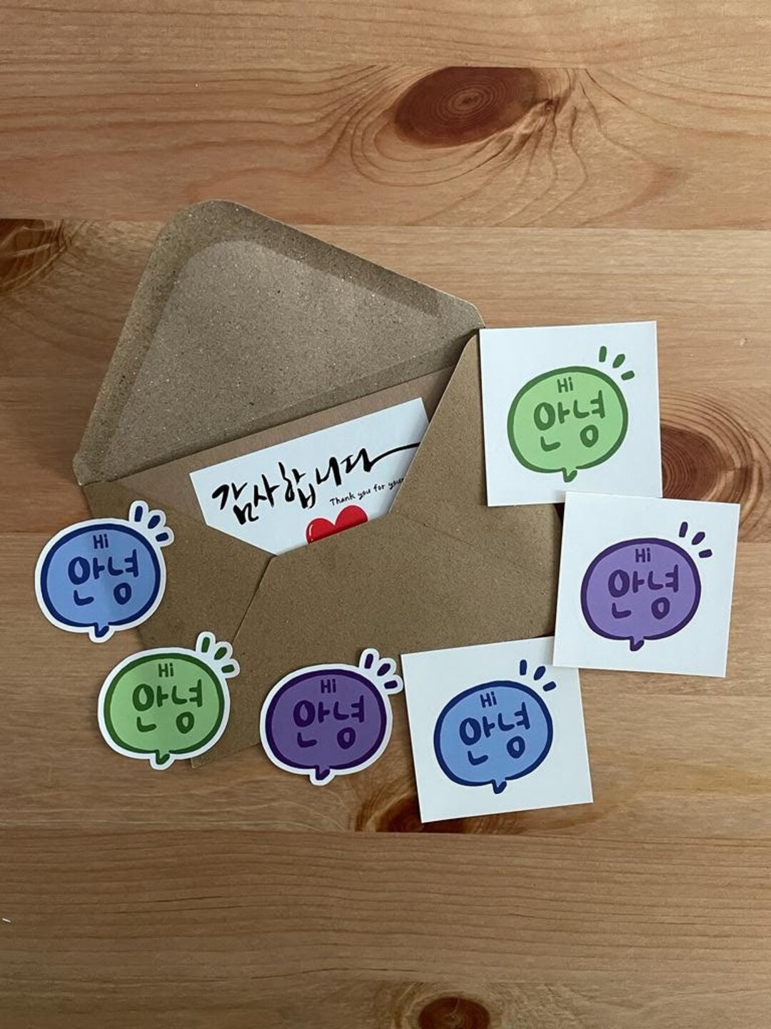 3 Annyeong Stickers Hangul Korean Sticker Korean - Etsy