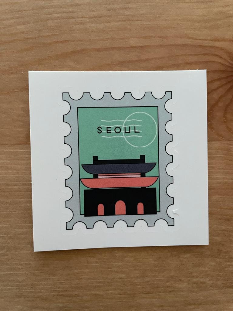 Seoul City Sticker Korean Sticker Korean Stationery - Etsy