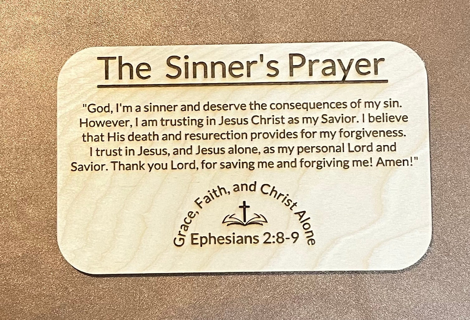 FREE SHIPPING the Sinner's Prayer Sign - Etsy