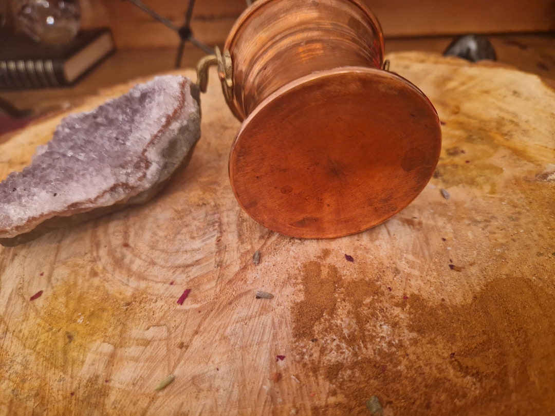 Copper Witch Cauldron, Ritual Cauldron, Altar Decoration, Wiccans ...