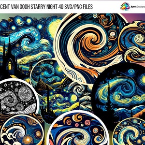 Vincent Van Gogh Starry Night, Instant Download Print, Van Gogh ...