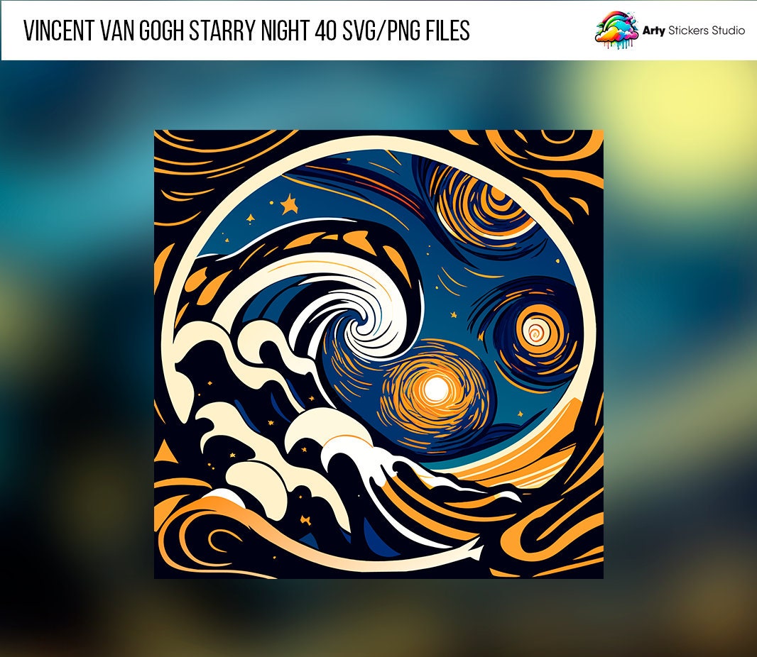 Vincent Van Gogh Starry Night, Instant Download Print, Van Gogh ...