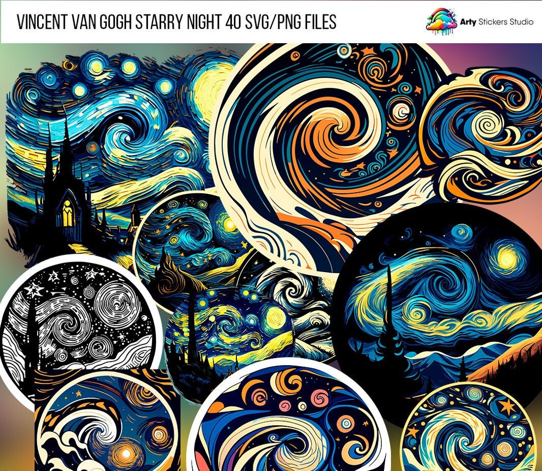 Vincent Van Gogh Starry Night, Instant Download Print, Van Gogh ...