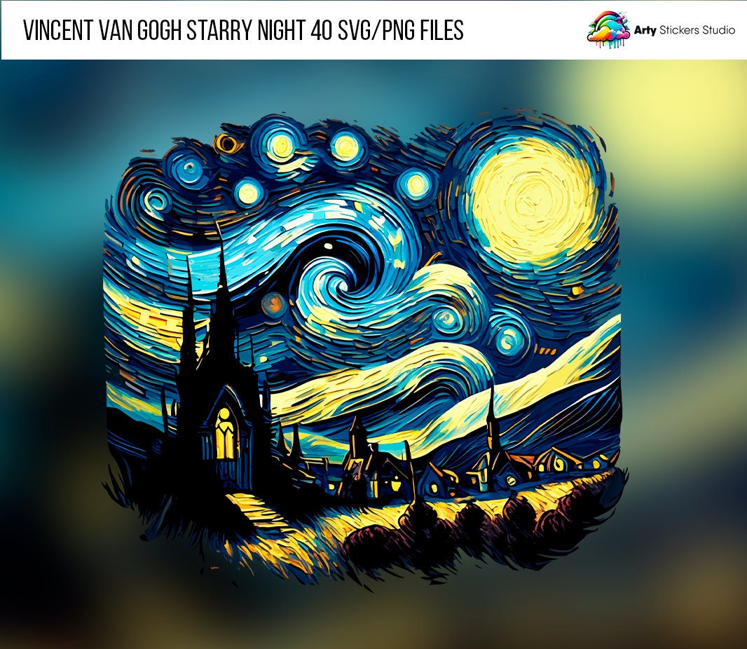 Vincent Van Gogh Starry Night, Instant Download Print, Van Gogh ...