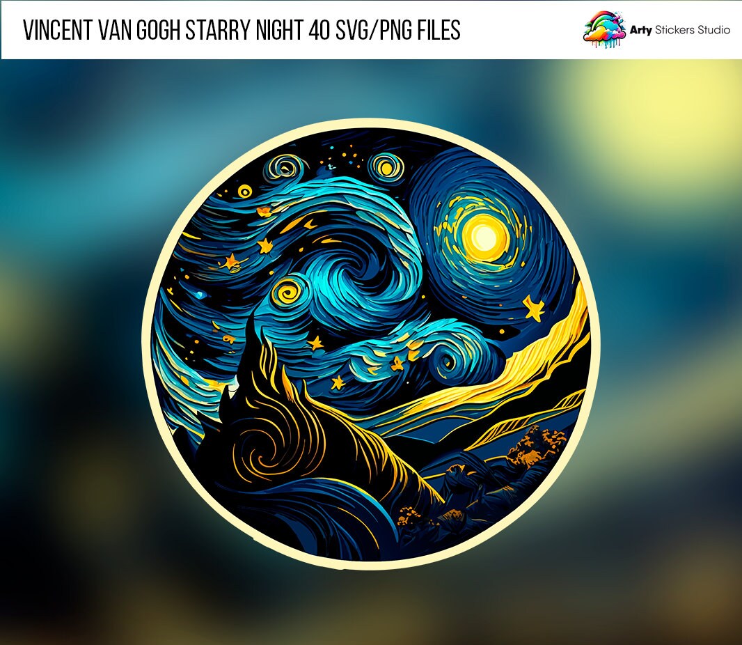 Vincent Van Gogh Starry Night, Instant Download Print, Van Gogh ...