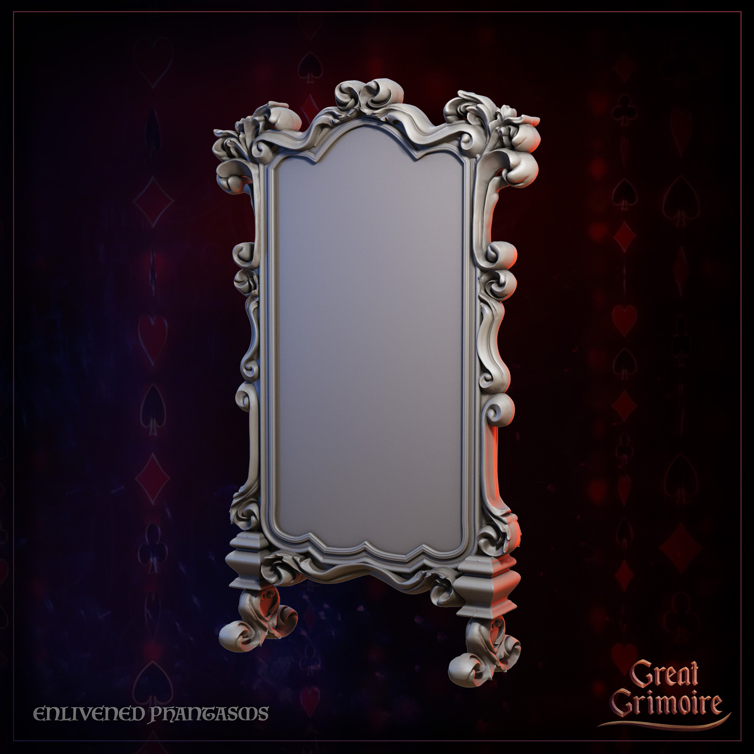 28mm Magic Mirrors 3 Types by Great Grimoire Tabletop D&D Fantasy Resin ...