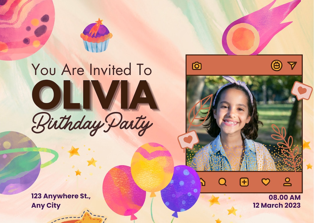 Birthday Invitation - Etsy