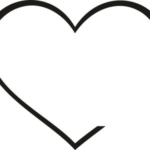 Open Heart Frame Svg Heart Border Split - Etsy