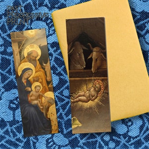 Orthodox & Catholic Art Printable Bookmarks Medieval Advent Nativity ...