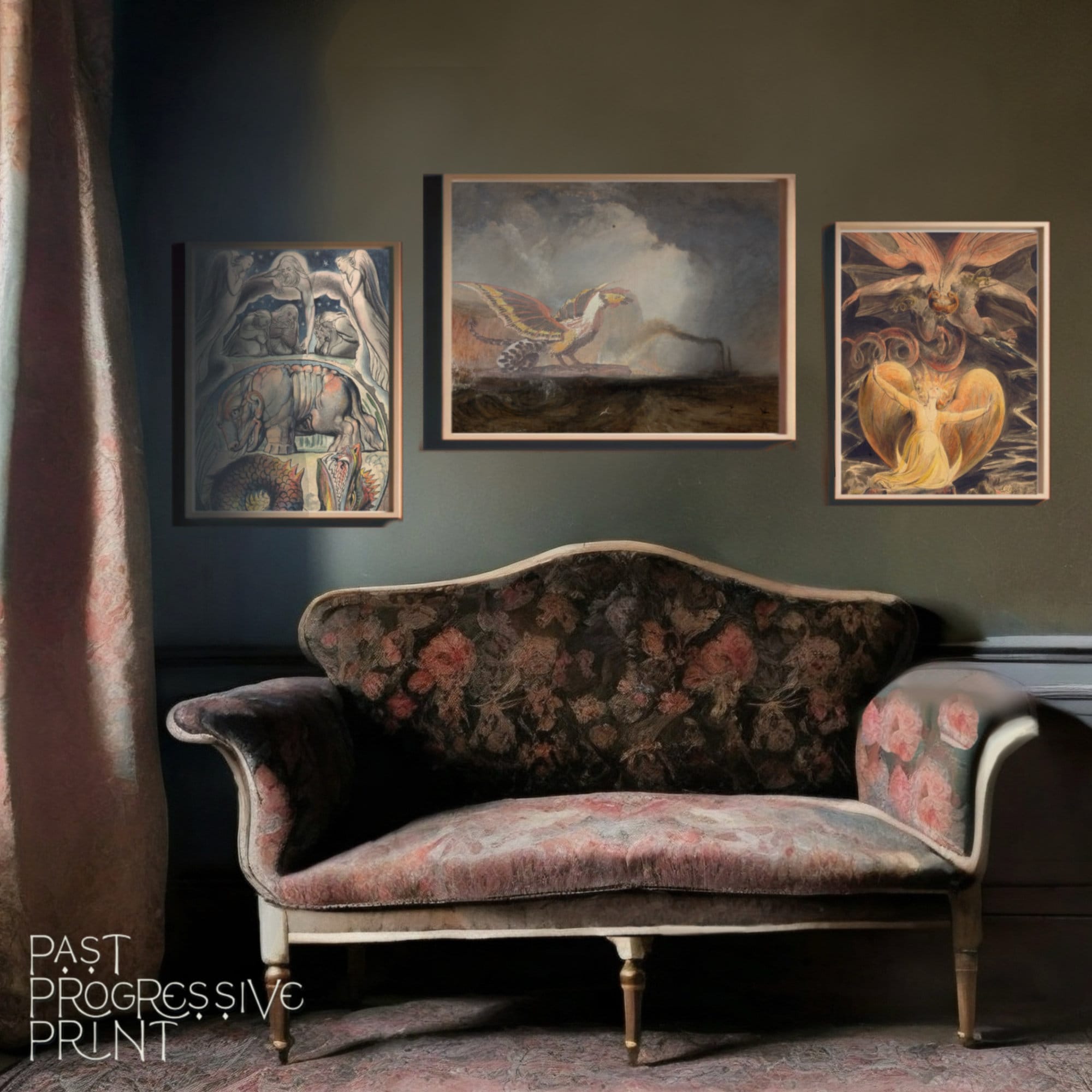 Dark Academia Cryptid Gallery Wall Set | Bigfoot, Sasquatch & Kraken ...