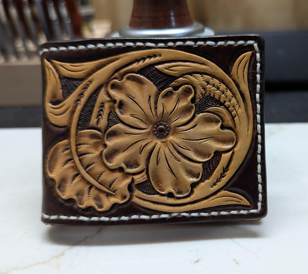 Handmade Tooled Money Clip Wallet - Etsy