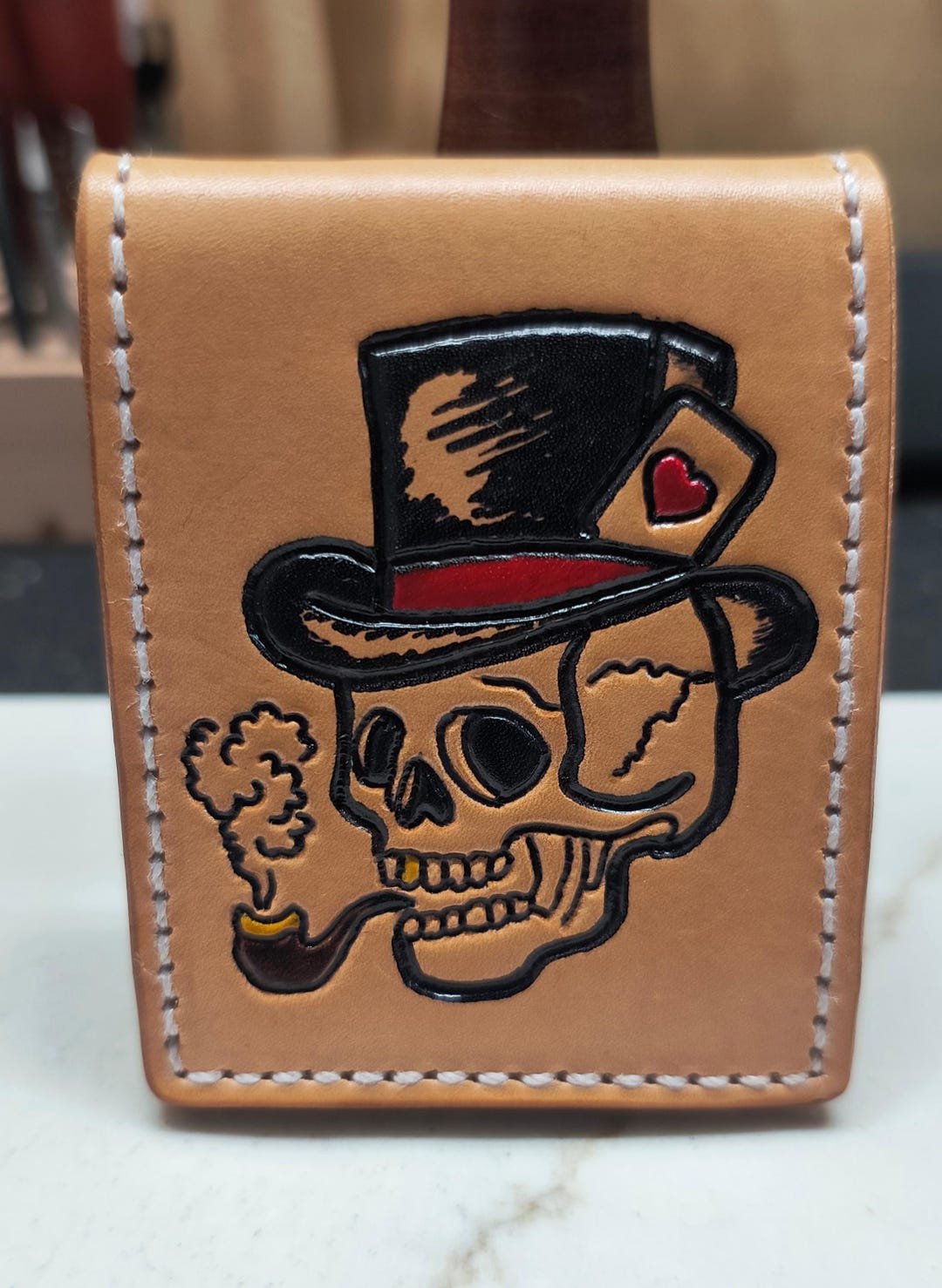 Handmade Tooled Tattoo Money Clip - Etsy