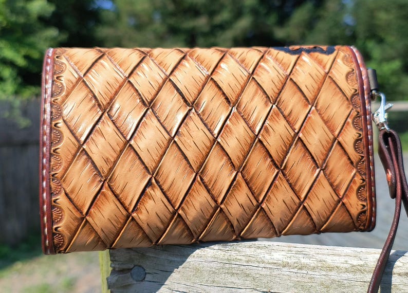 Handmade Hand Tooled Clutch Purse - Etsy