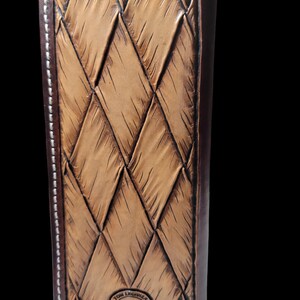 Handmade Hand Tooled Leather Roper Wallet - Etsy
