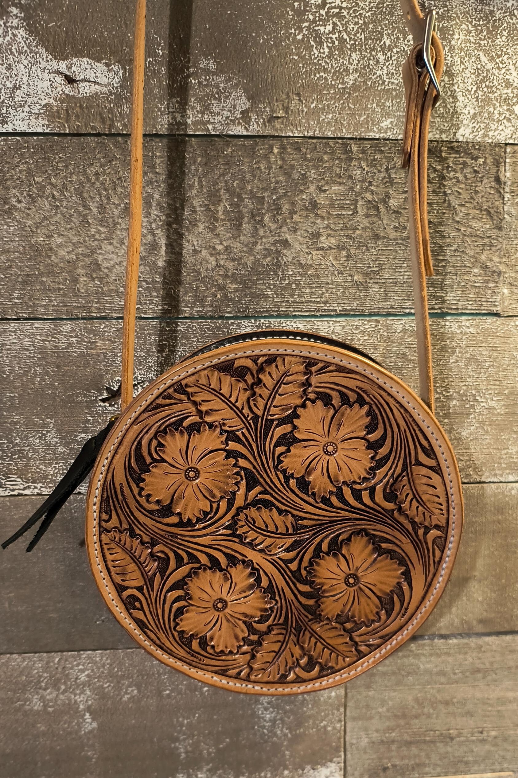 Hand Tooled Leather Purse - Etsy