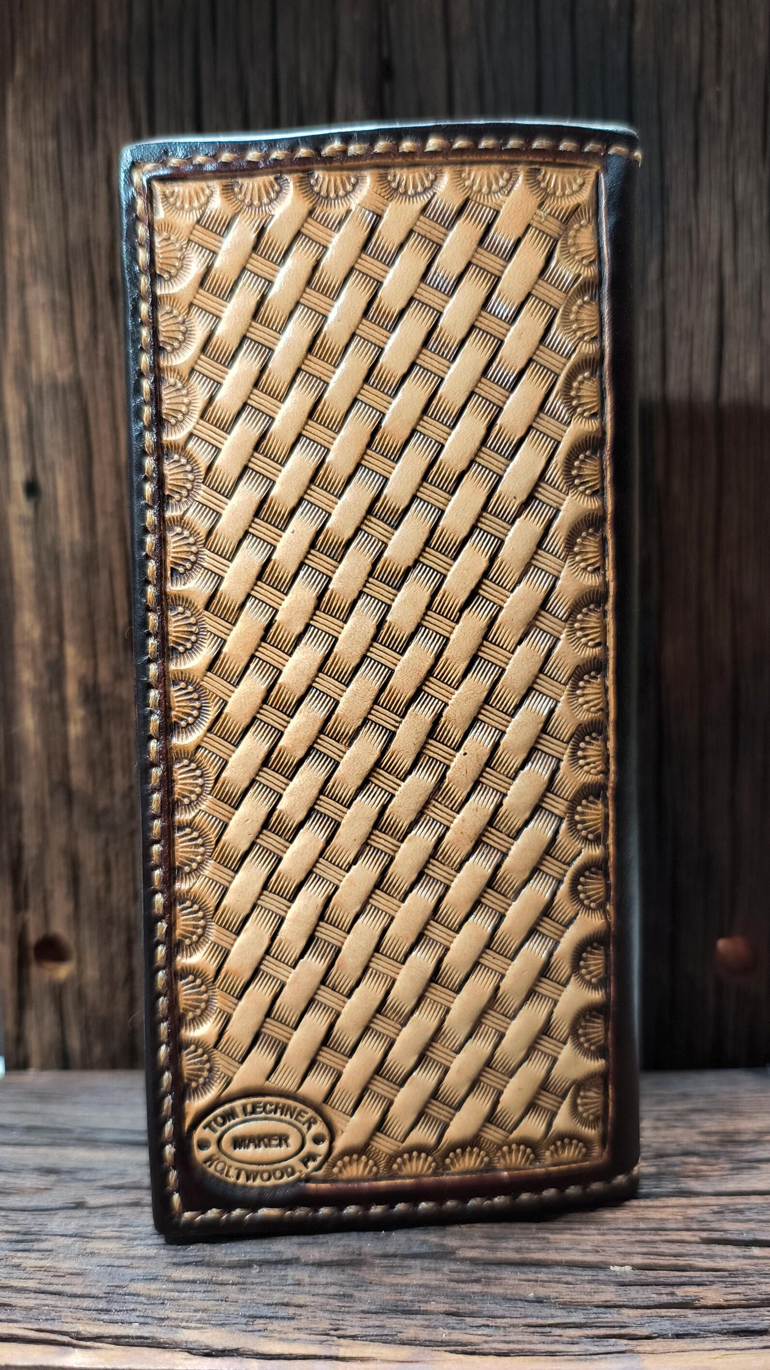 Handmade Tooled Roper Wallet - Etsy