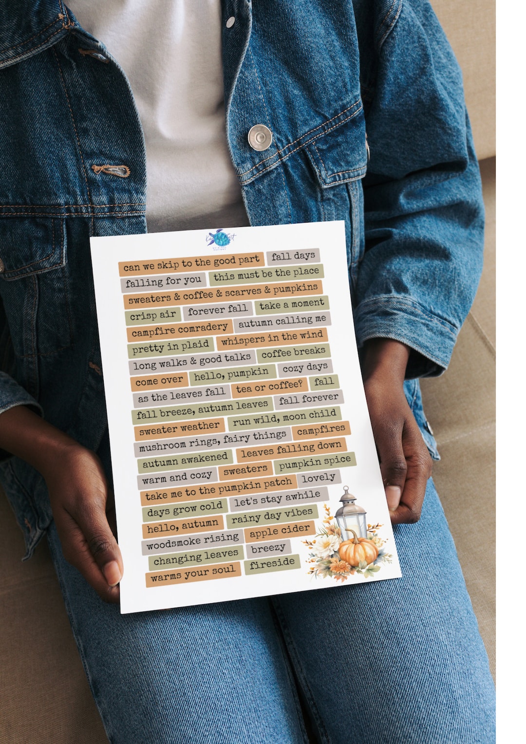 Fall/autumn Word Ensemble Printable Poster or Stickers - Etsy