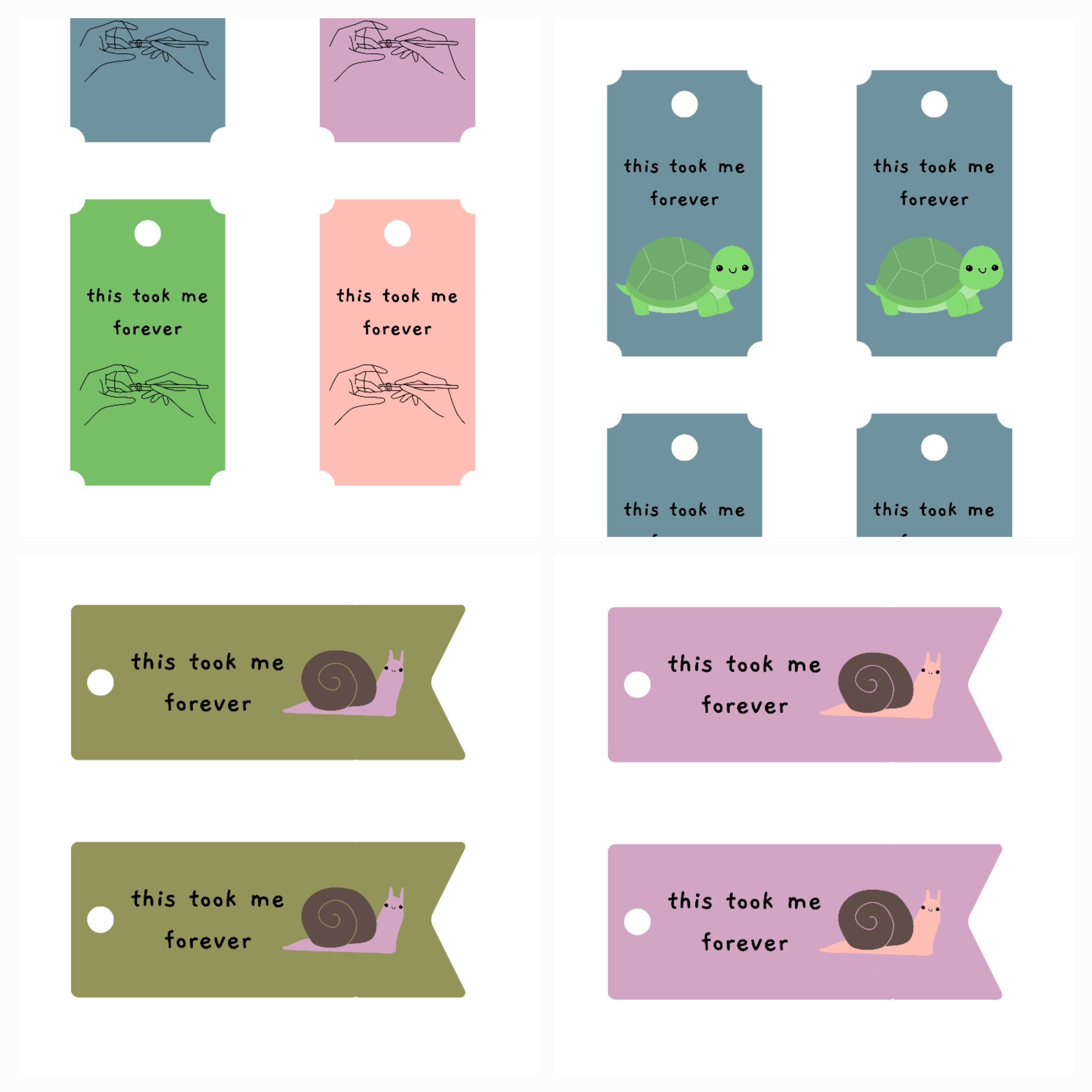 This Took Forever Gift Tags - Etsy