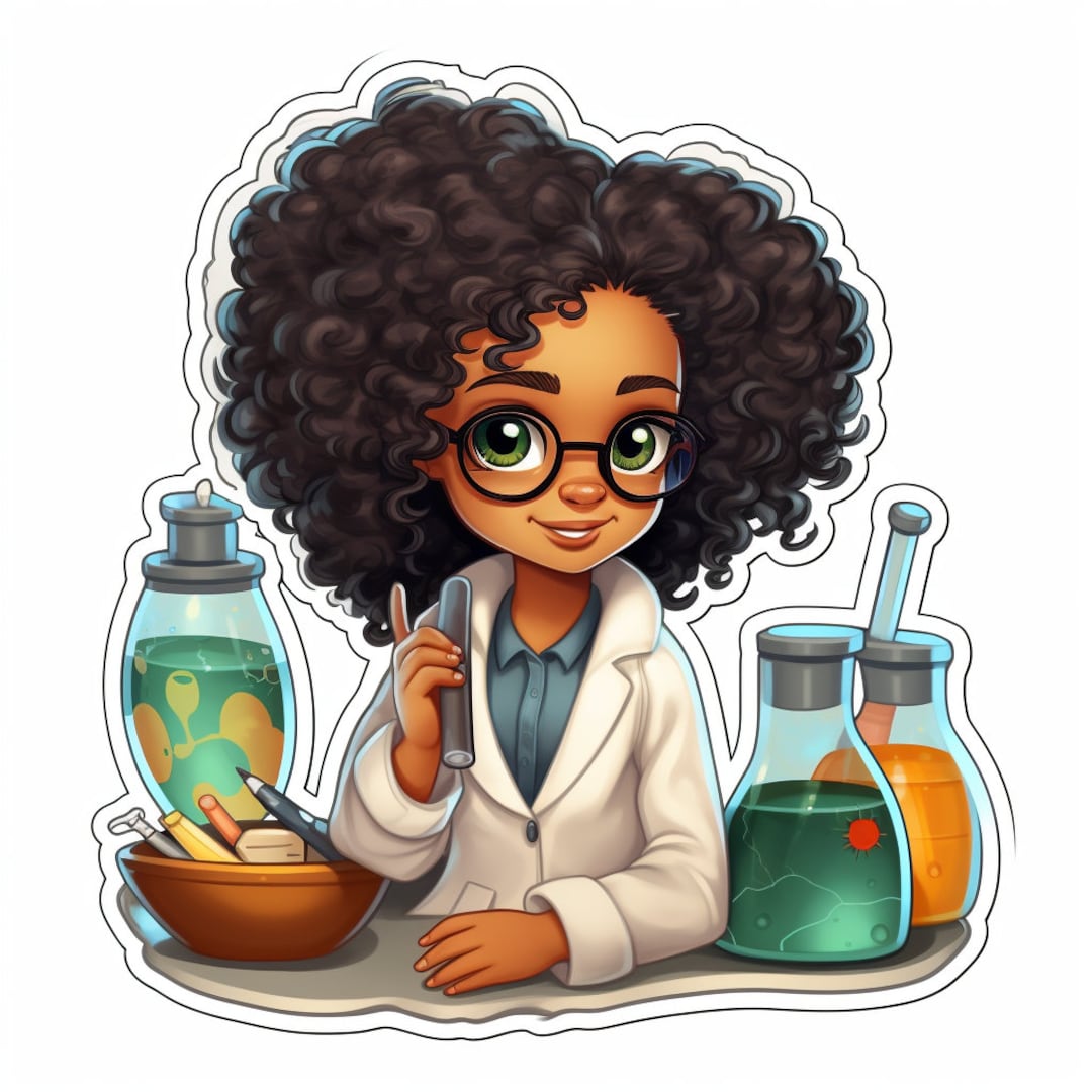 Little Black Girl Scientist - Etsy