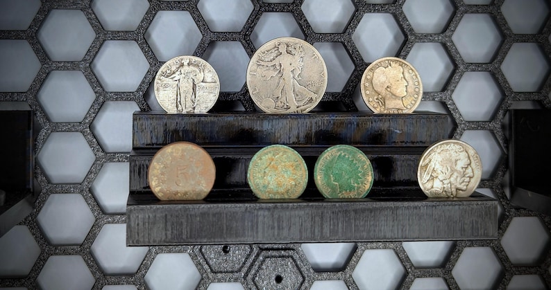 Treasure Wall Display: Modular Coin & Metal Detecting Finds Grid - Etsy