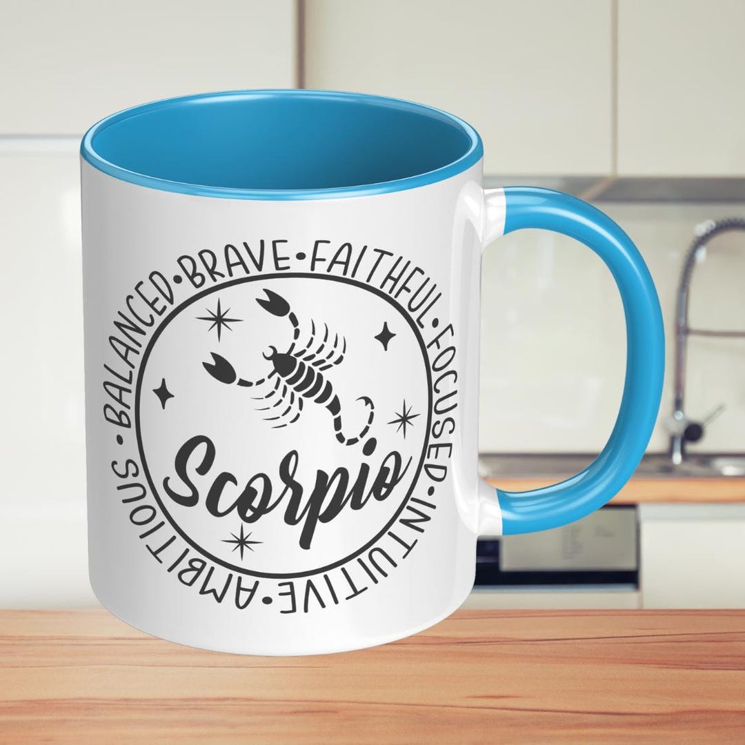 Zodiac Sign Mug, Scorpio Coffee Cup, Astrology Mug, Scorpio Birthday ...