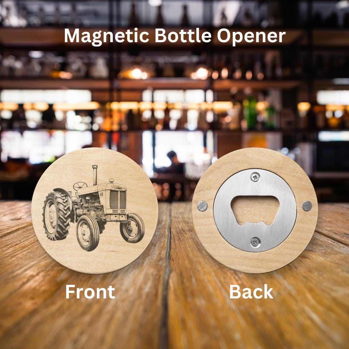 Tractor Theme Magnetic Bottle Opener, Farm Tractor Merch, Stocking ...