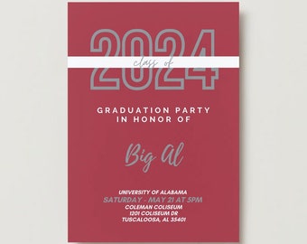 University of North Carolina Graduation Invite I UNC Graduation ...