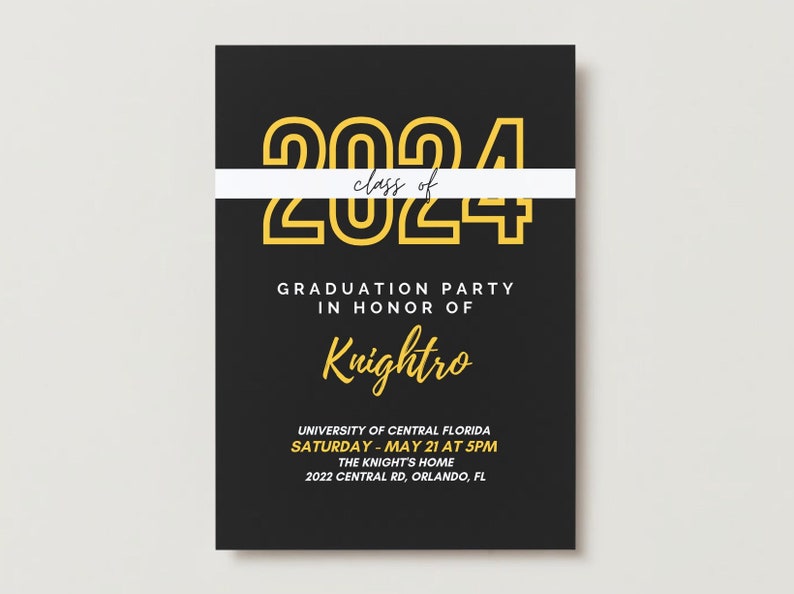 University of Central Florida Graduation Invite I UCF Graduation ...