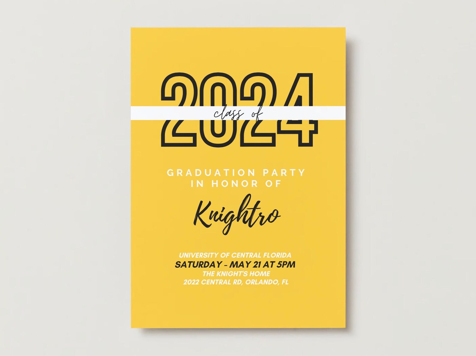 University of Central Florida Graduation Invite I UCF Graduation ...