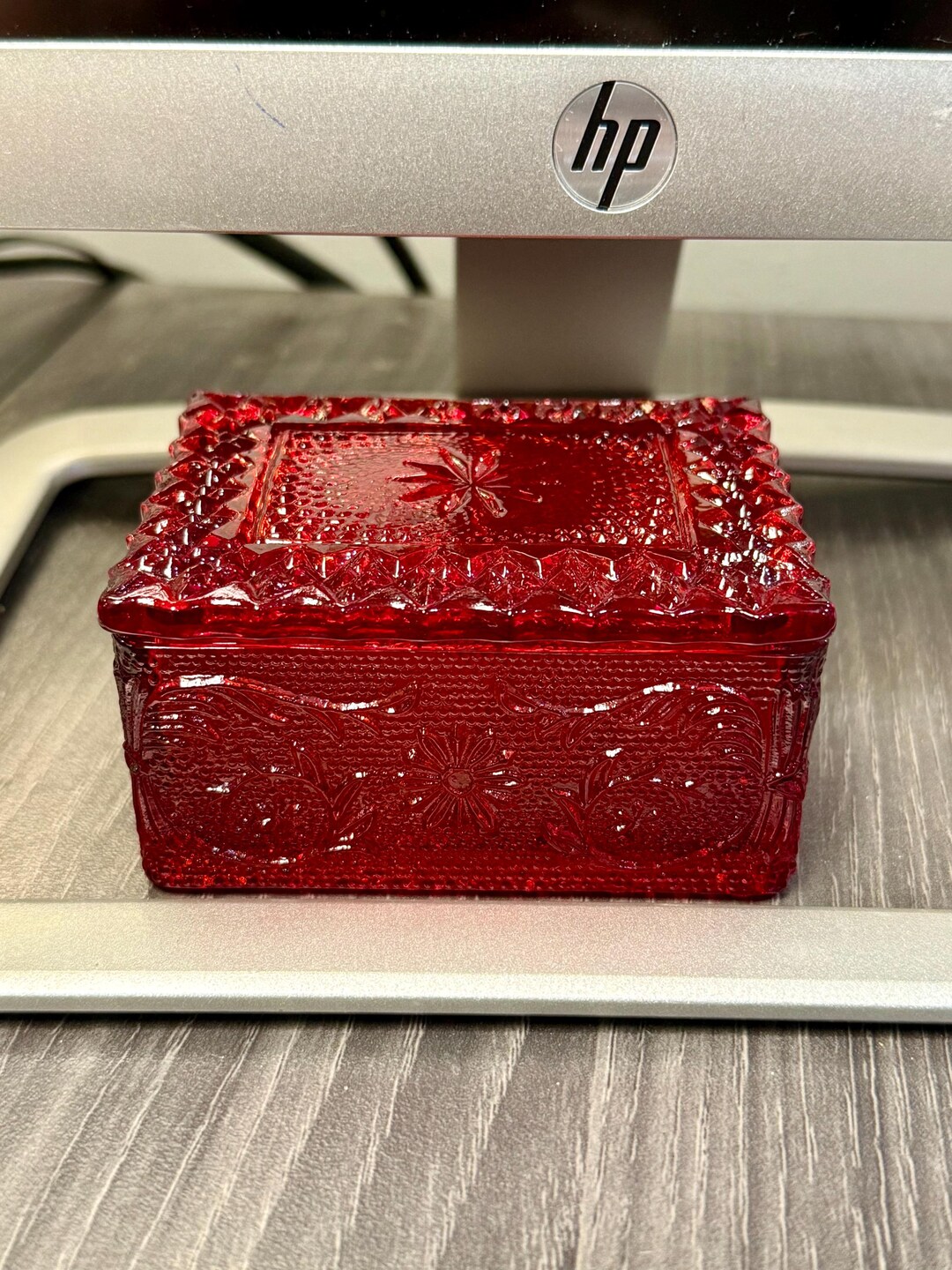 Vintage Vintage Tiara Exclusive Sandwich Ruby Rectangular Jewelry ...