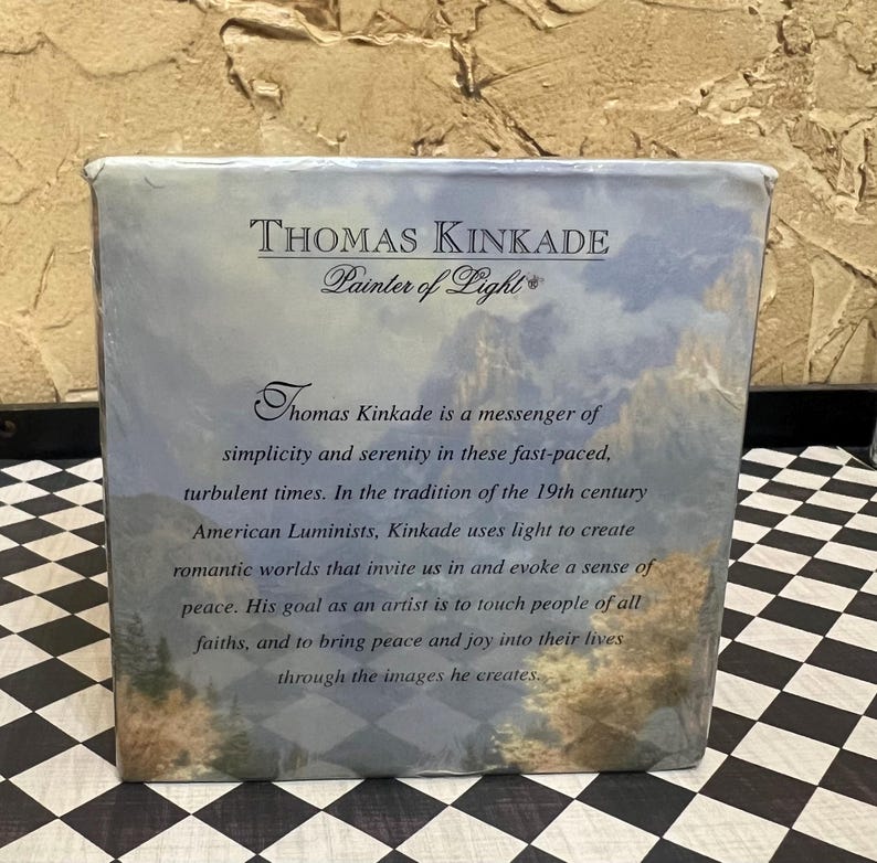 Thomas Kinkade Inspirational Message Box - Etsy