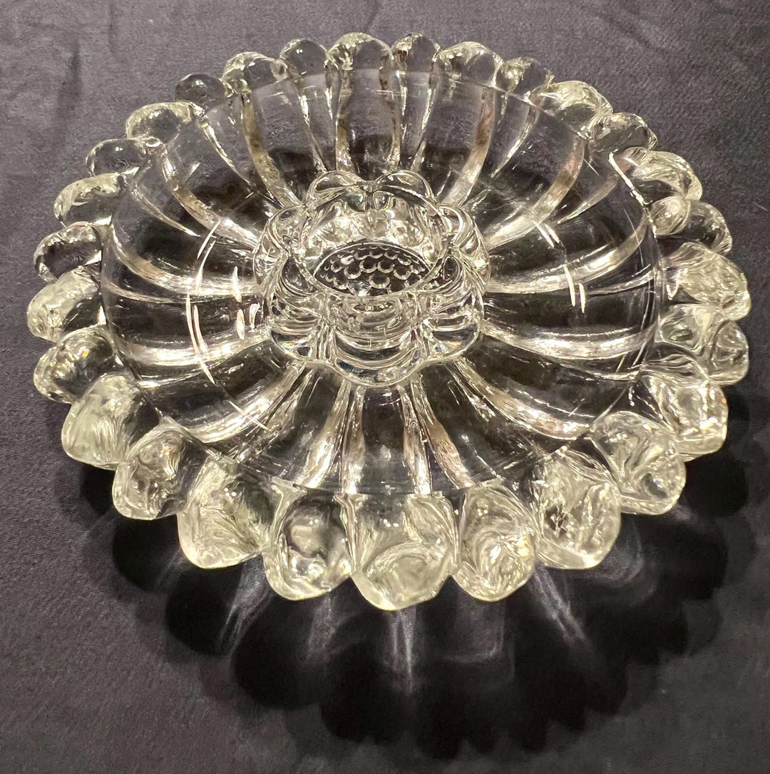 Vintage Crystal Ashtray - Etsy