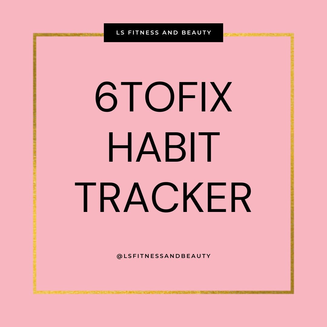 6 to Fix Habit Tracker - Etsy