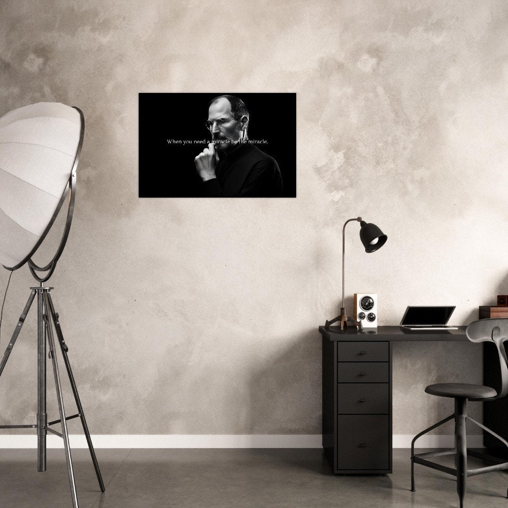 Steve Jobs Poster Entrepreneurship Poster Motivational Quotes Poster ...