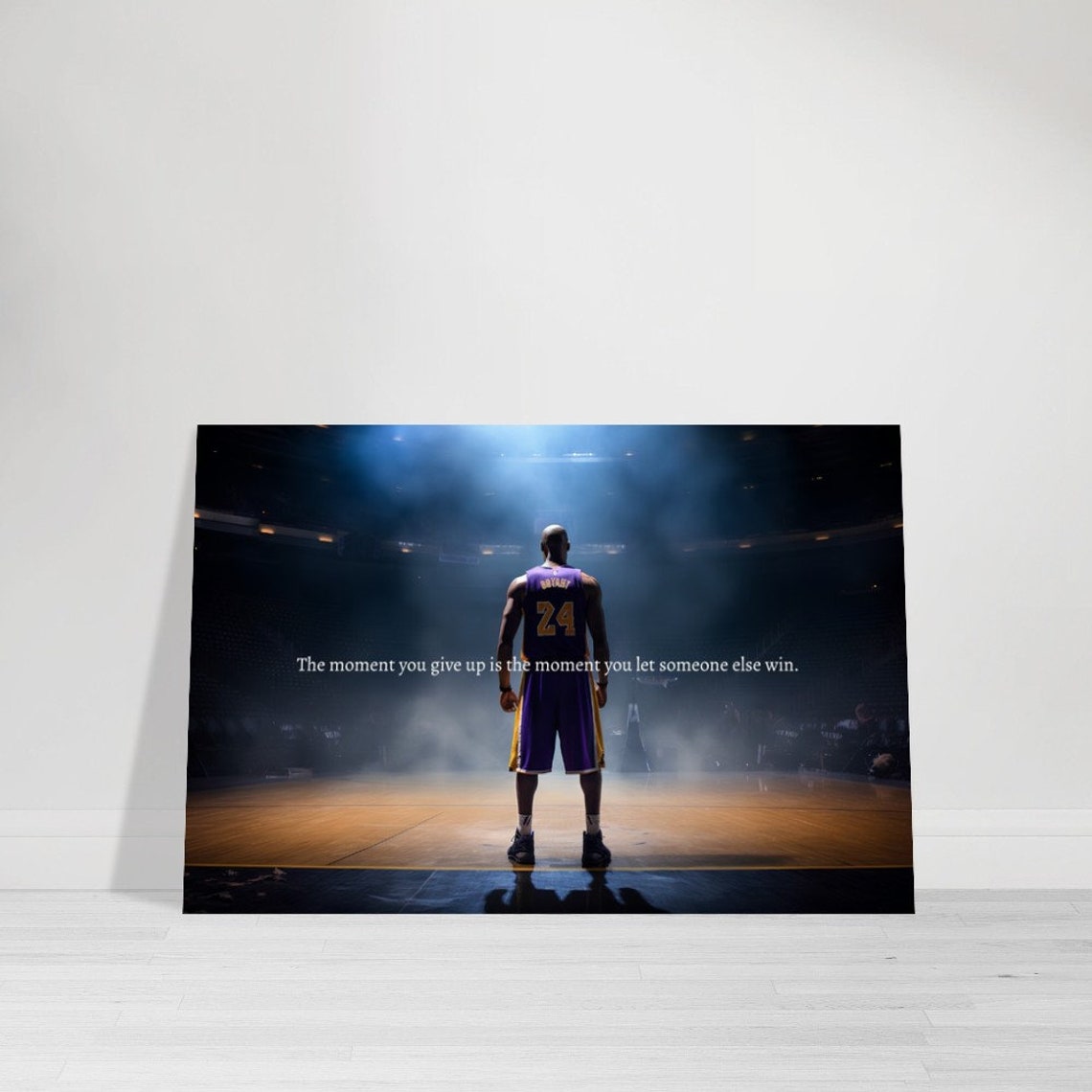 Kobe Bryant Poster Mamba Mentality Motivational Quote Poster for Office ...