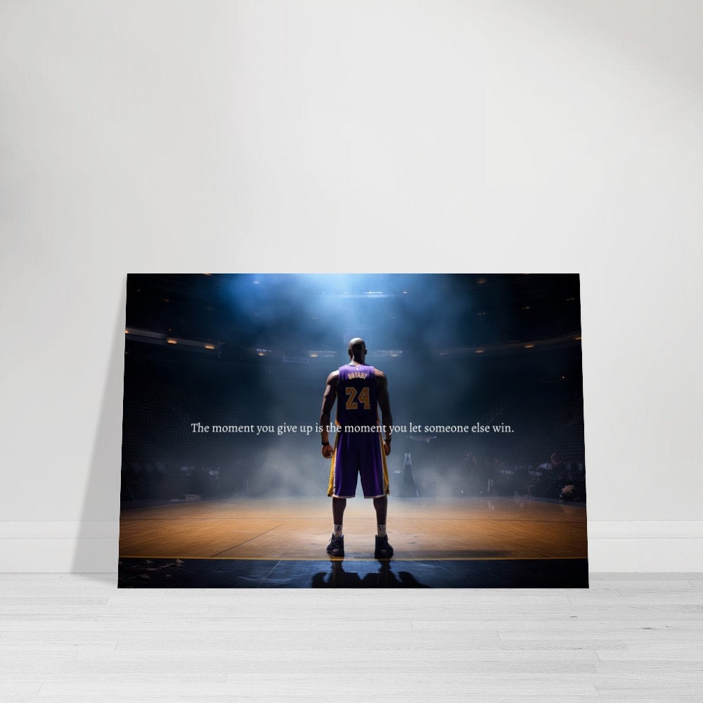 Kobe Bryant Poster Mamba Mentality Motivational Quote Poster for Office ...