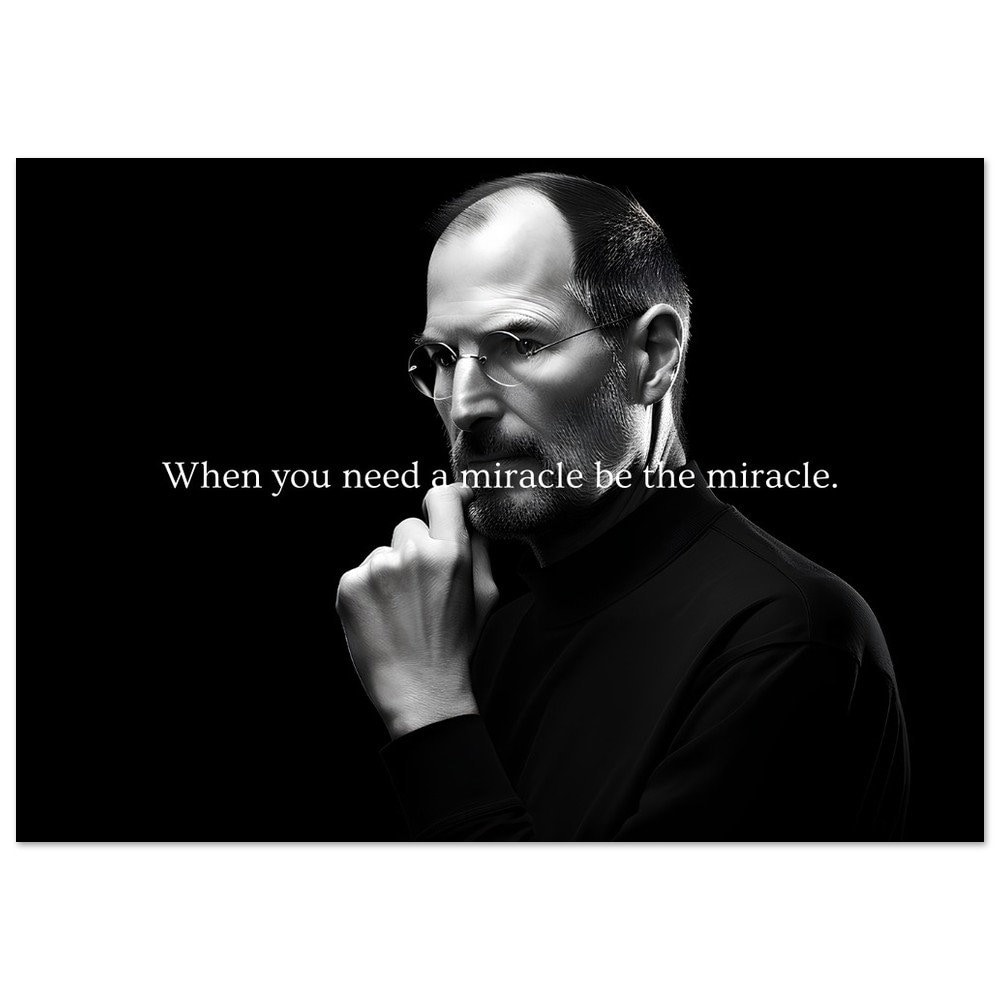 Steve Jobs Poster Entrepreneurship Poster Motivational Quotes Poster ...